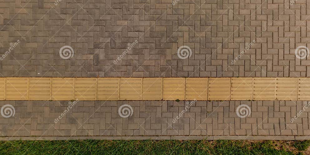 Top View of Surface of Paving Slabs and Pedestrian Footpath Stock Image ...