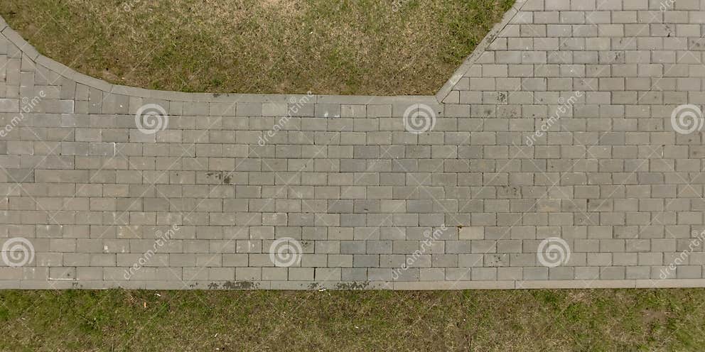 Top View of Surface of Paving Slabs and Pedestrian Footpath Stock Image ...