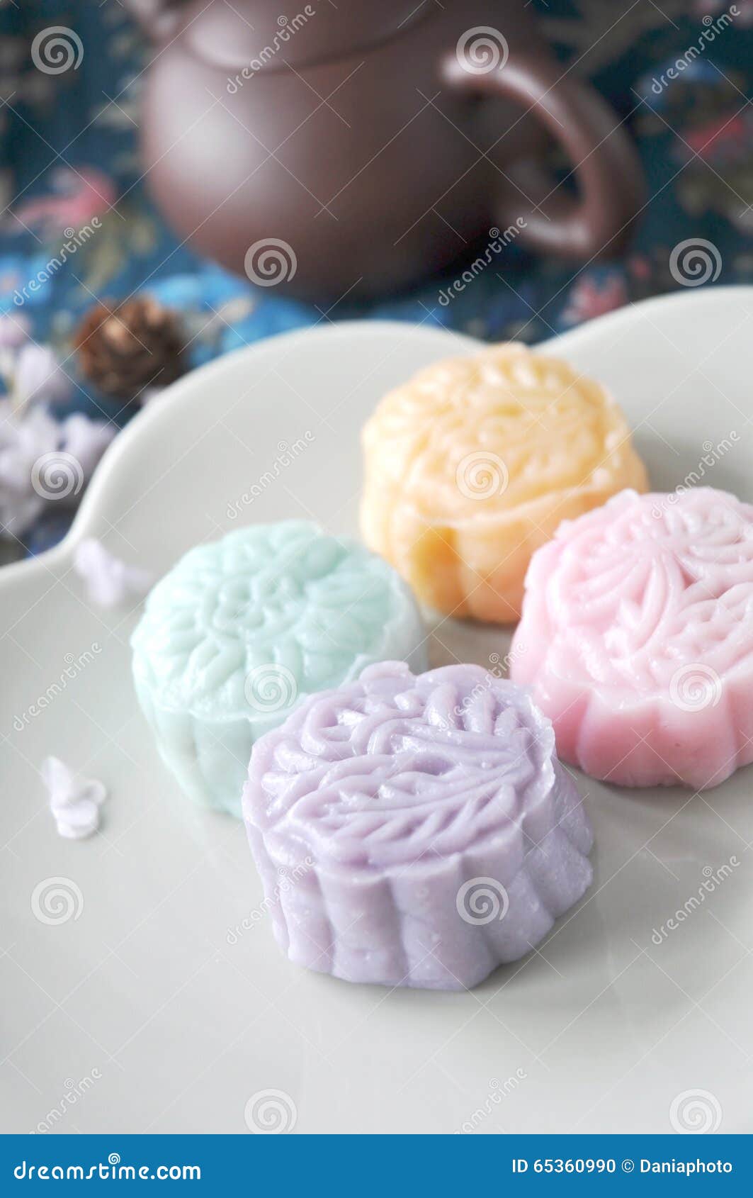 Top View of Sweet Mooncake stock photo. Image of china - 65360990