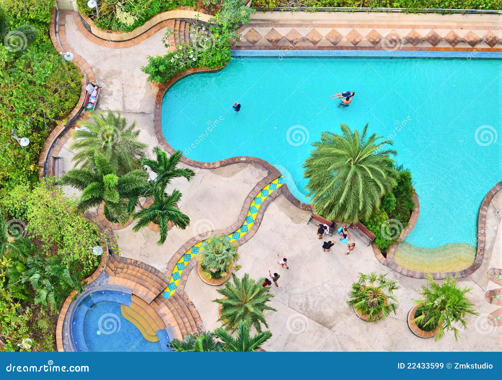 Top view of swimming pool stock image. Image of club - 22433599