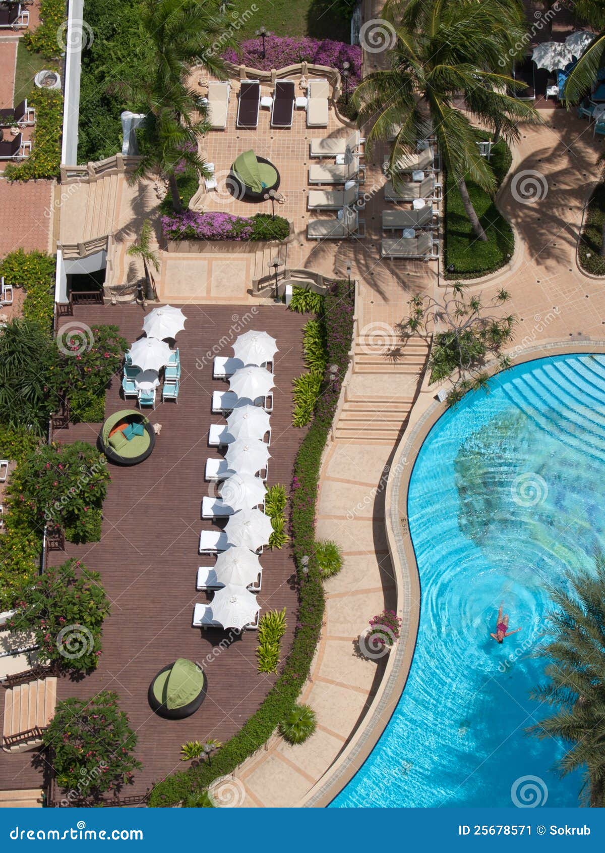 Top view Swimming pool stock image. Image of relaxation - 25678571
