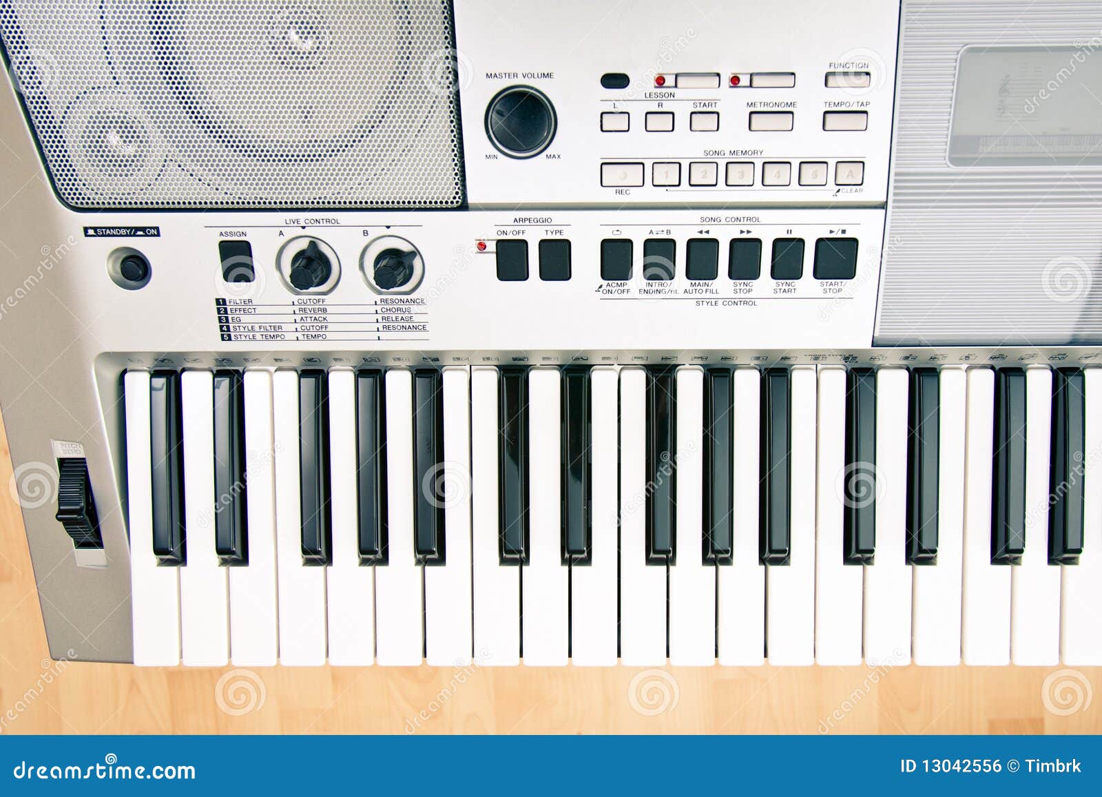 The Top View at Synthesizer Stock Photo - Image of instrument ...