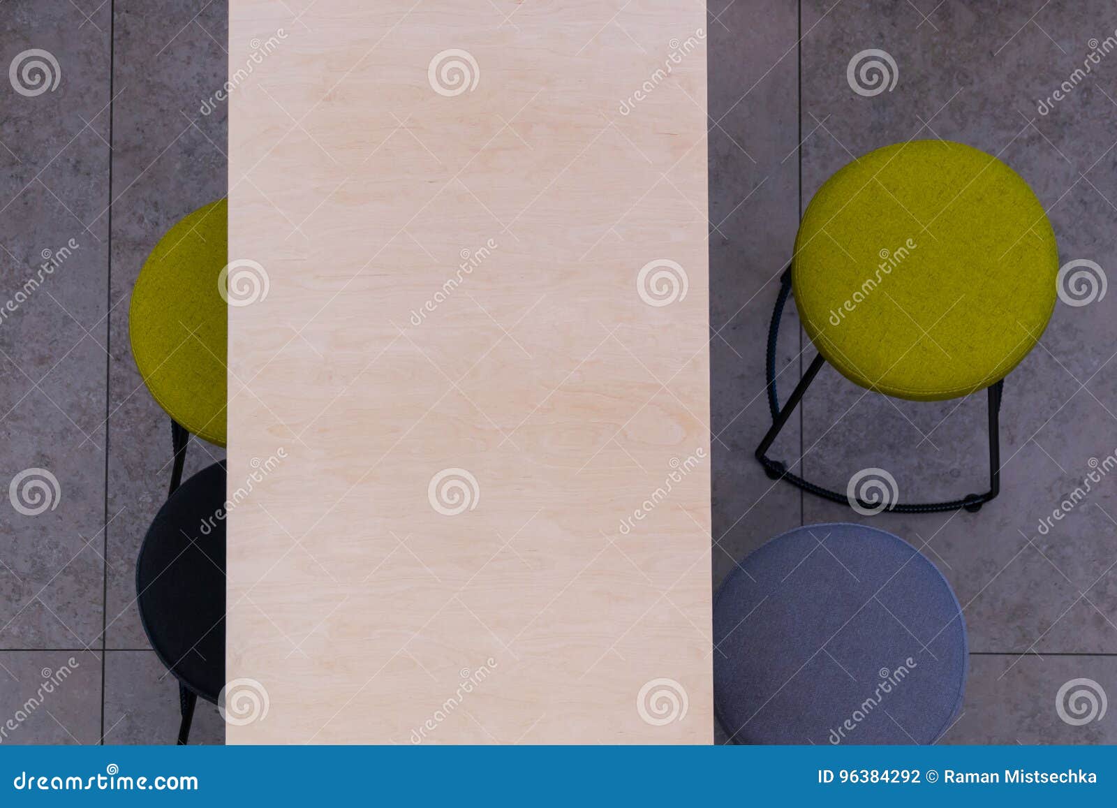 Top View of the Table and Chairs in the Cafe. Cafe of Self-service ...