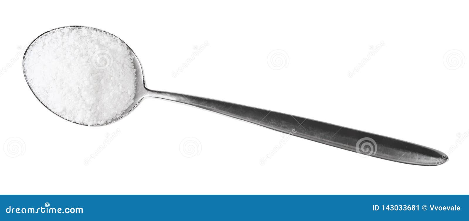 Top View of Tablespoon with Grained Rock Salt Stock Image - Image of ...