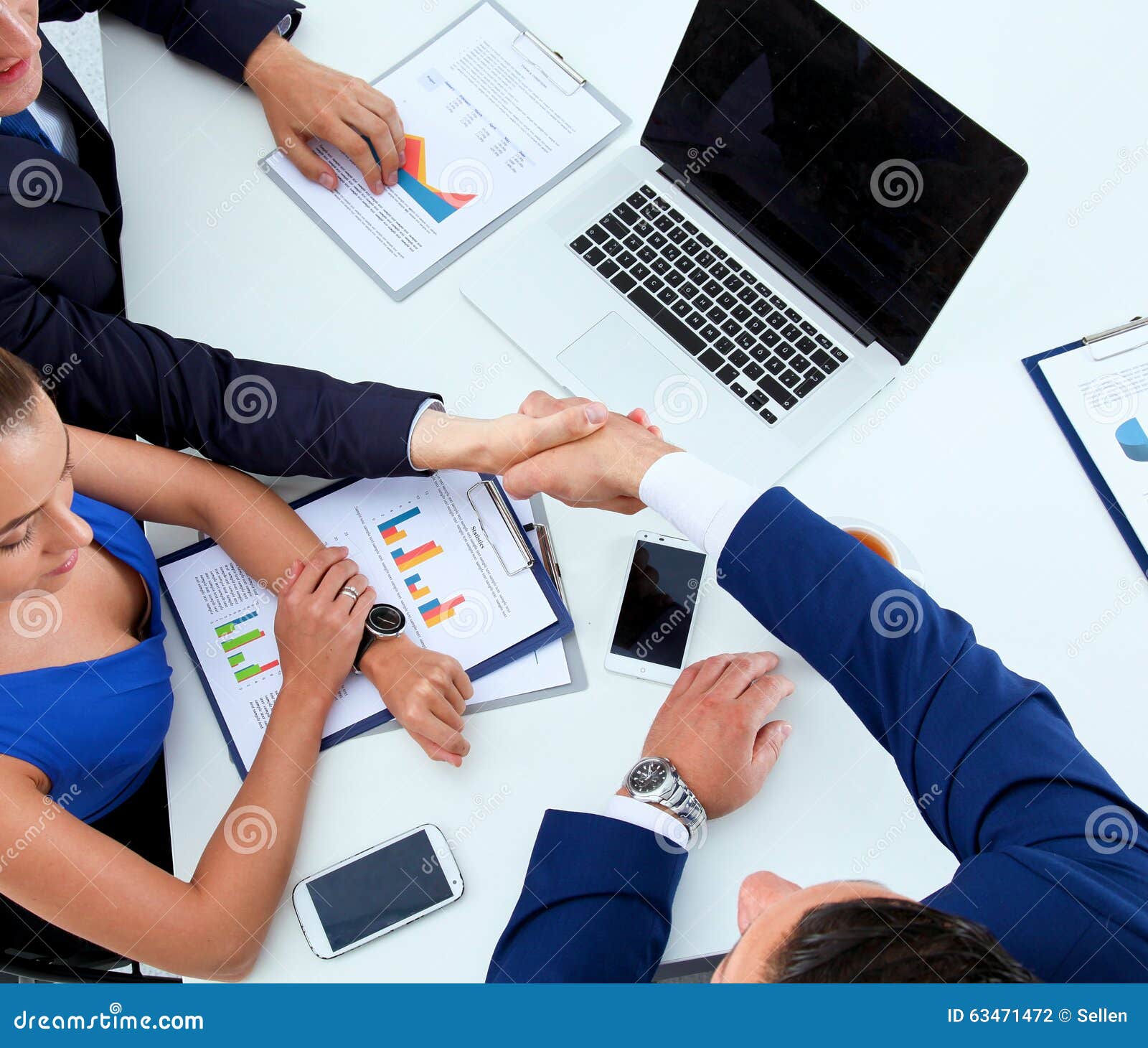 Top View of a Team of Office Workers Stock Photo - Image of teamwork ...