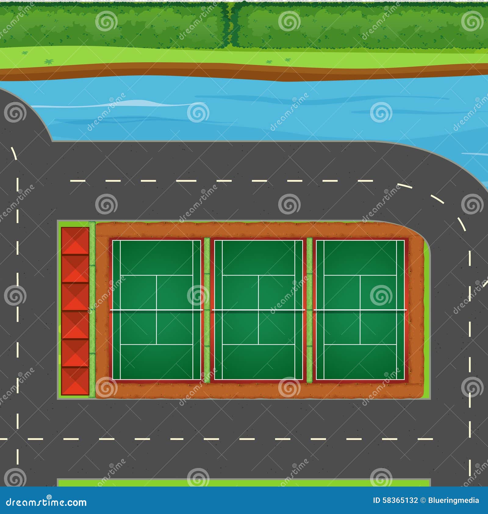 Tennis Courts Stock Photography | CartoonDealer.com #52174640