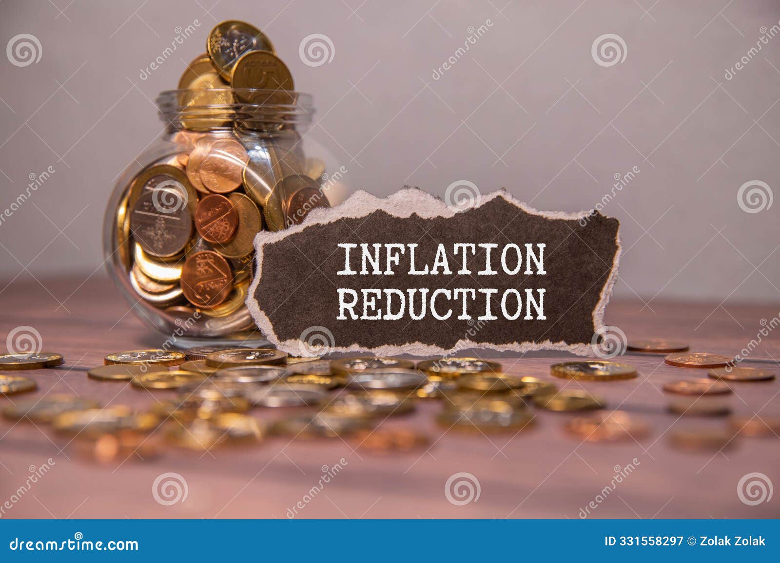 Inflation Reduction Act Is Shown Using The Text And The US Flag Royalty ...