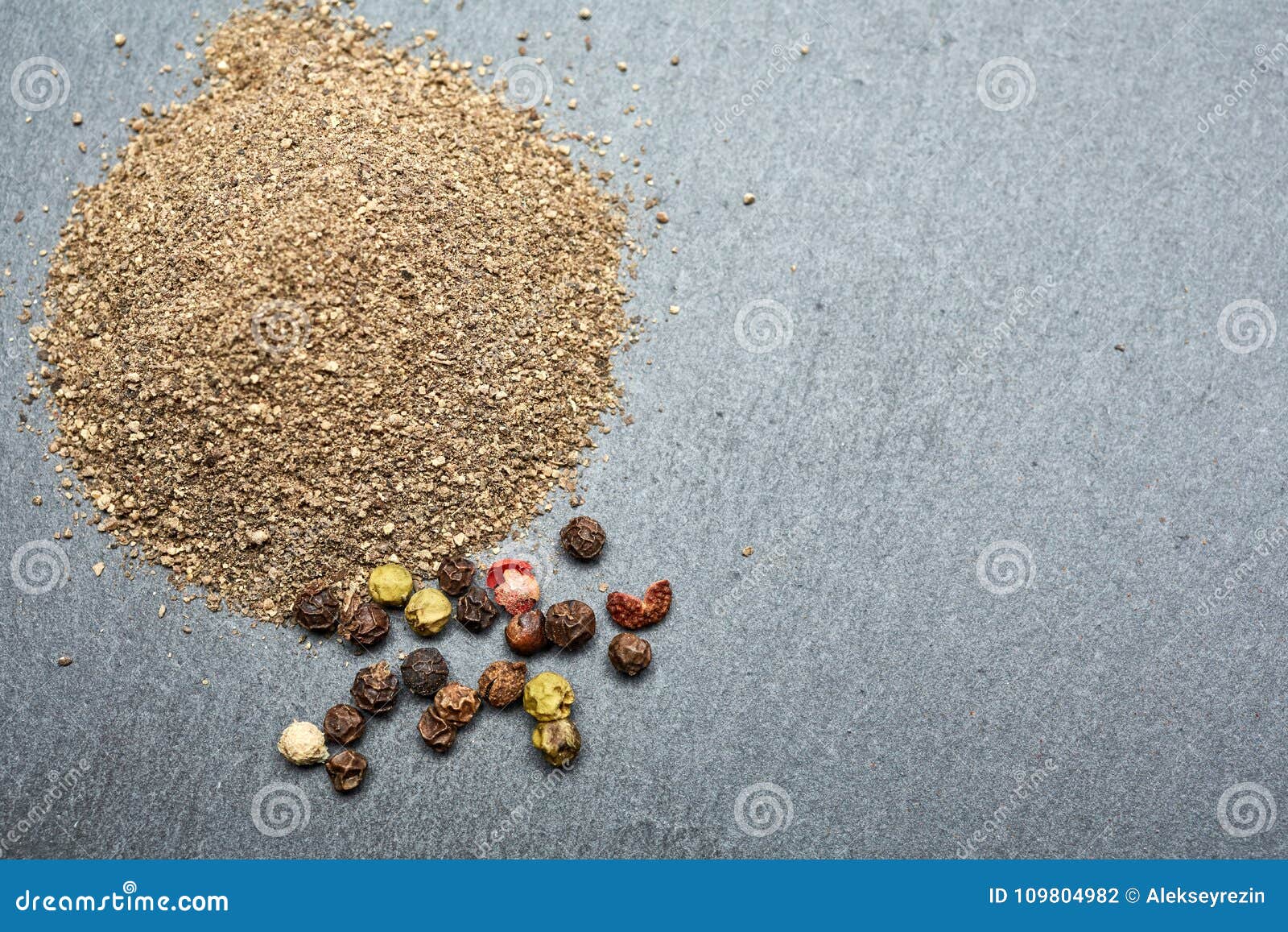 Texture Background. Black Pepper Powder Top View. Stock Photo - Image ...