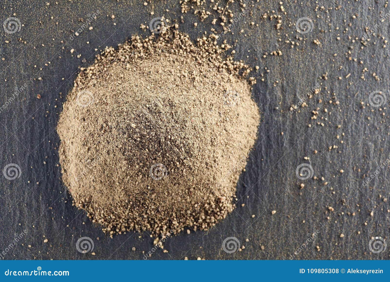 Texture Background. Black Pepper Powder Top View. Stock Photo - Image ...