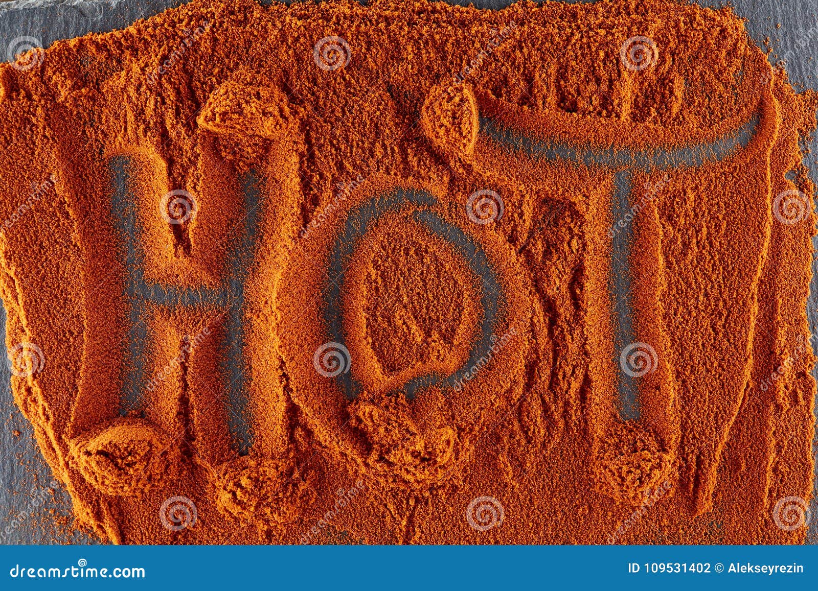 Top View on the Texture Background of Red Chilli Pepper Powder with ...