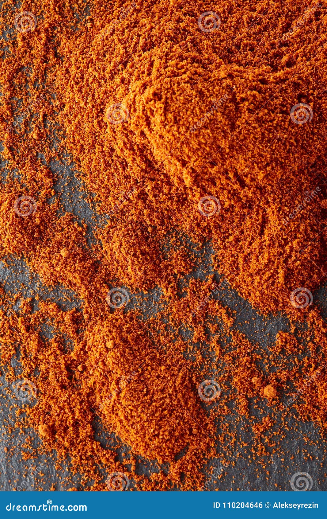 Texture Background. Red Chilli Pepper Powder. Top View Stock Photo ...