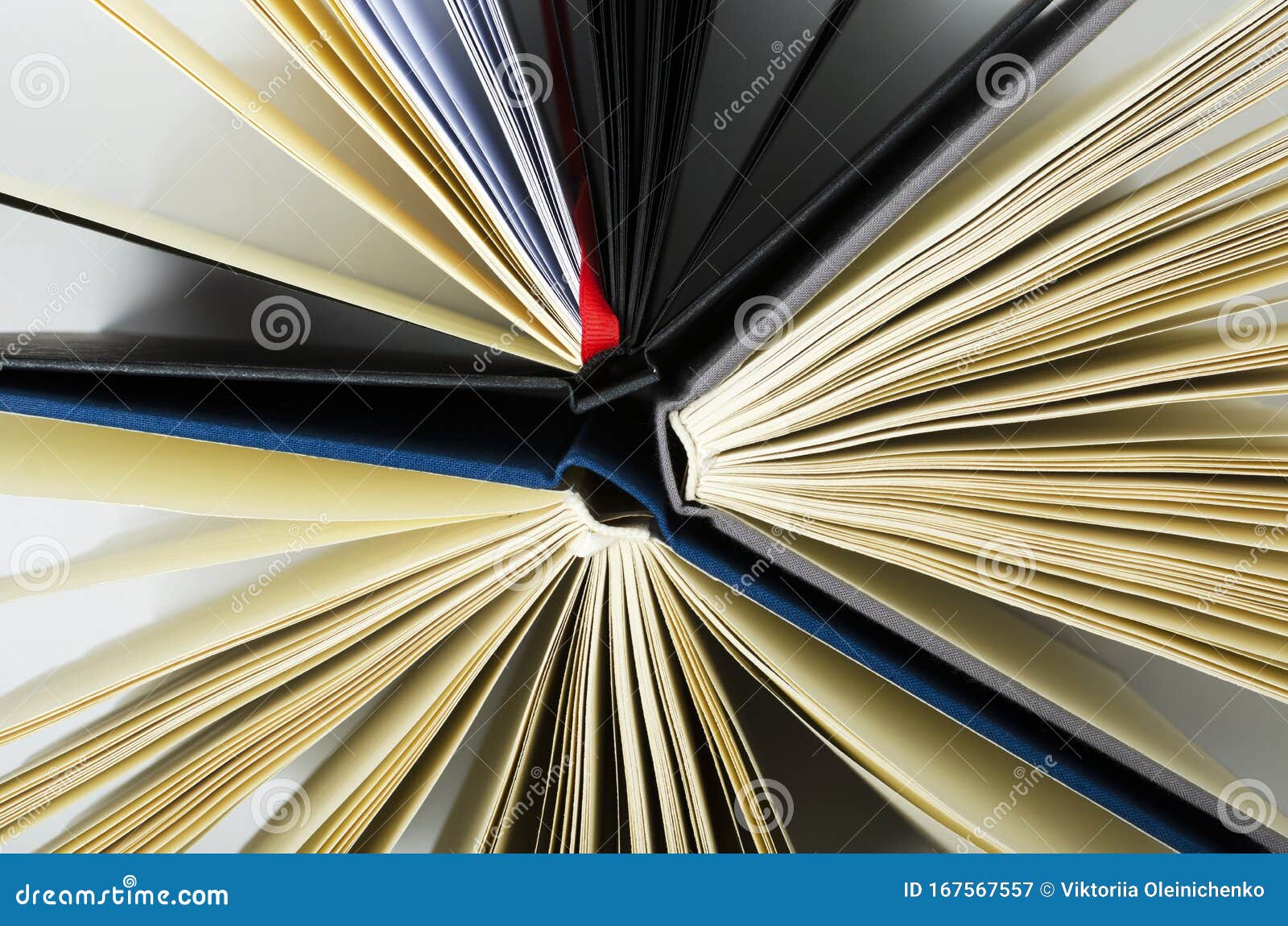Top View of Three Opened Books As a Background Stock Image - Image of ...