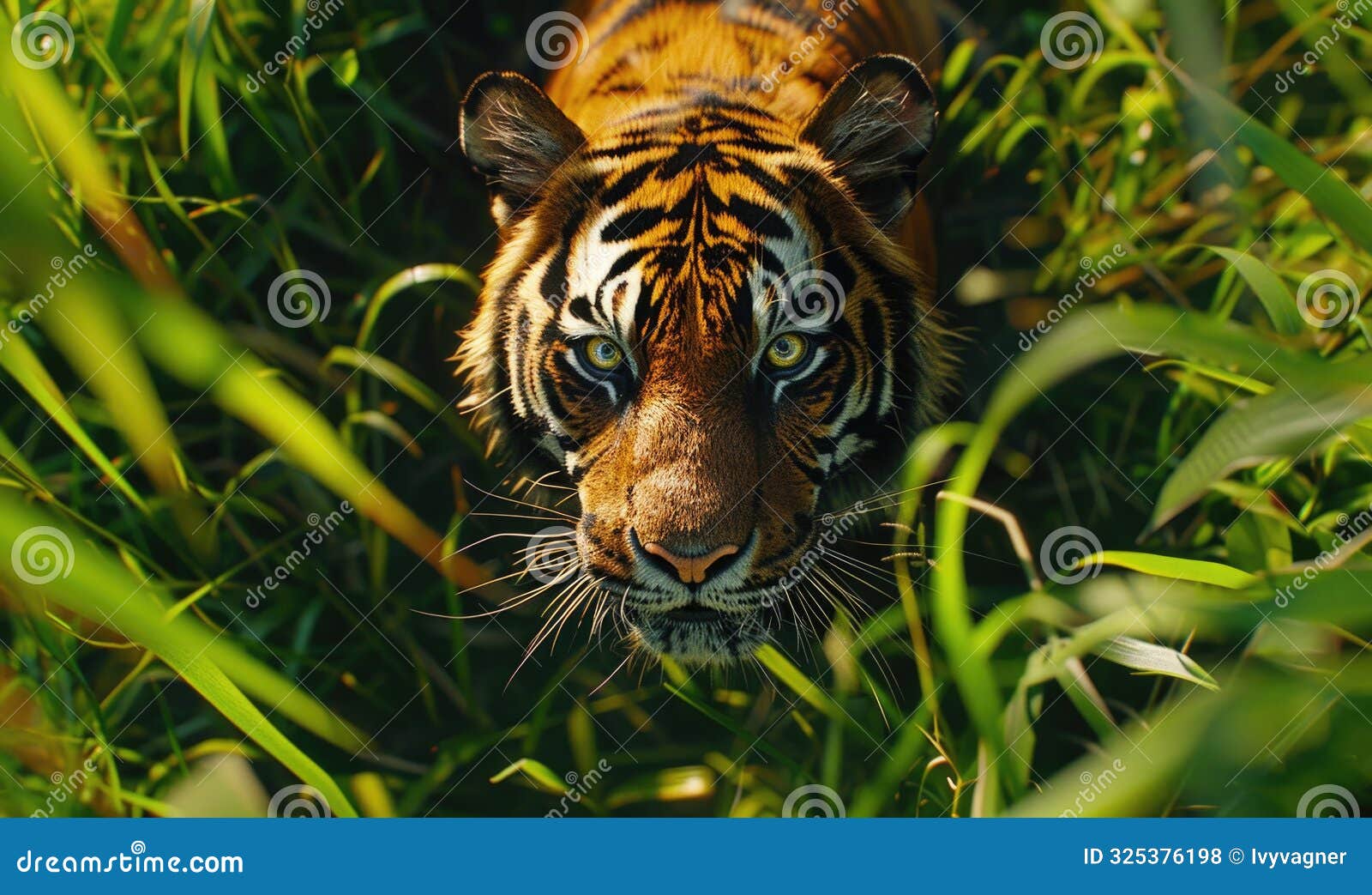 Top View of a Tiger Lying in the Shade Stock Photo - Image of predator ...