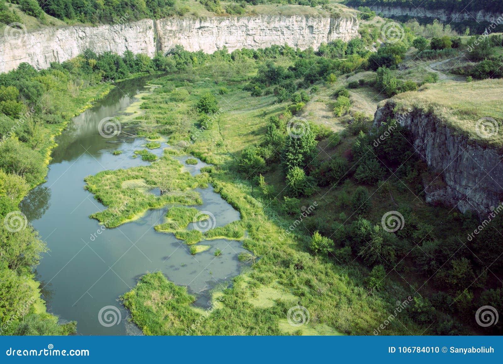 Top view to the river stock photo. Image of panorama - 106784010