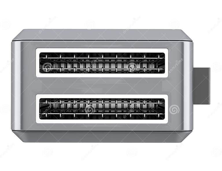 Top View of Toaster Isolated on White Stock Illustration - Illustration ...
