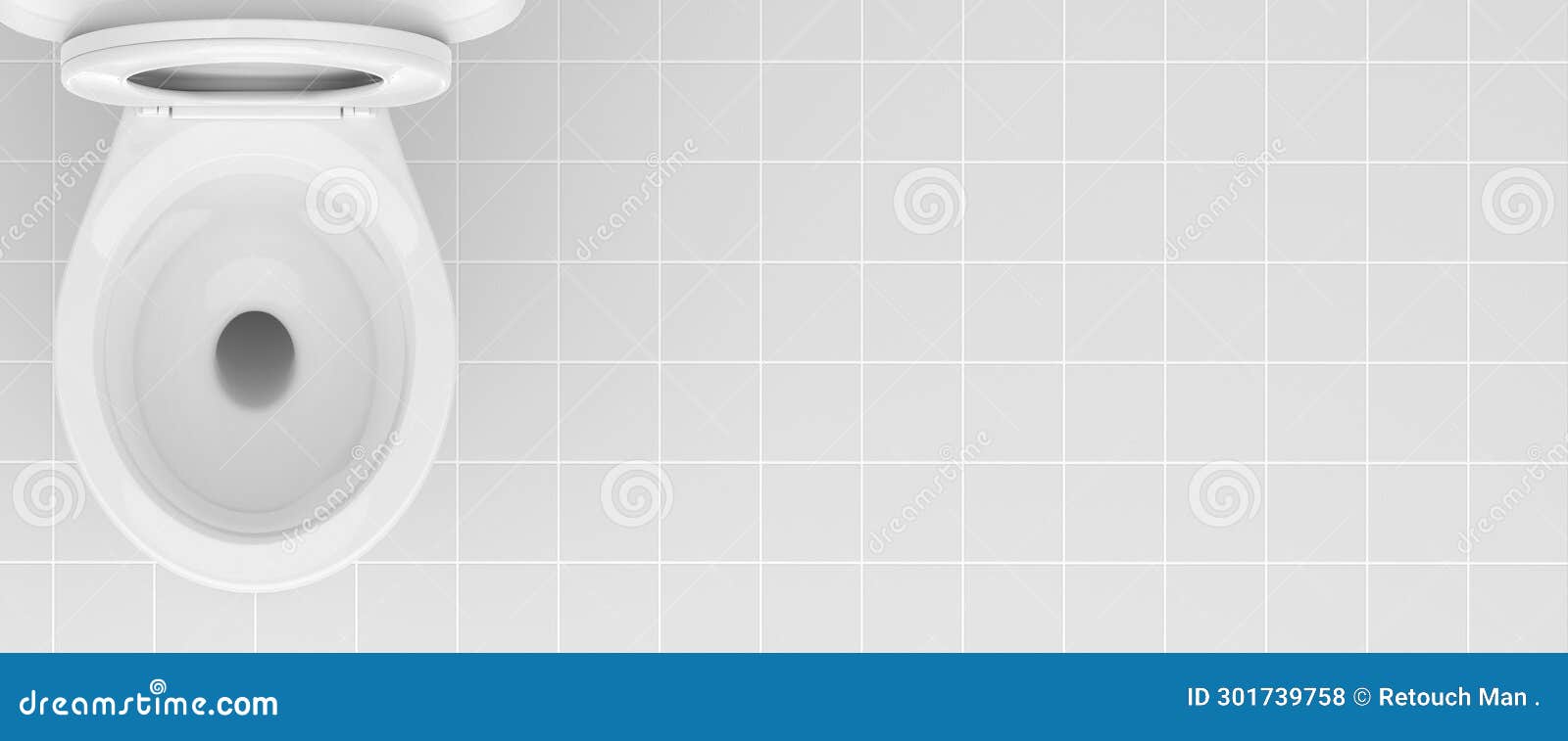 Top View of Toilet Bowl in the Bathroom Stock Illustration ...