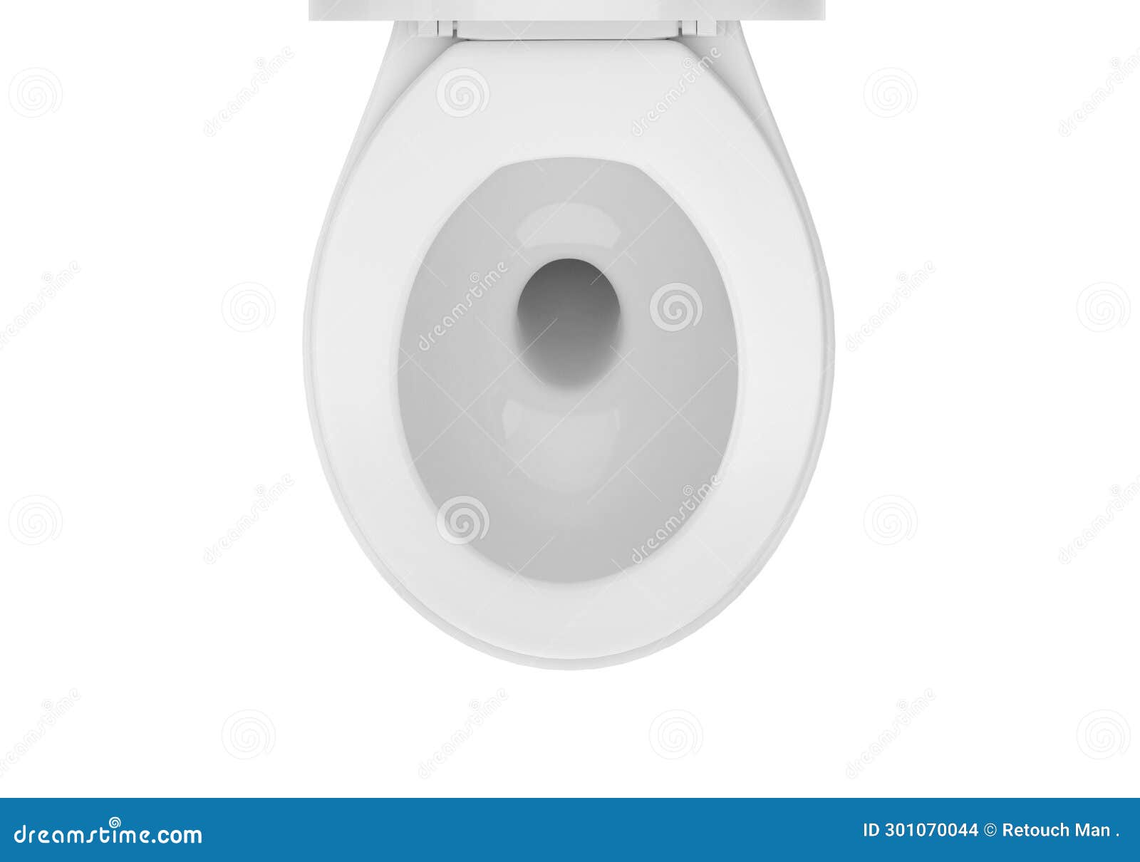 Top View Of Toilet Bowl, Blue Detergent Flushing In It Royalty-Free ...