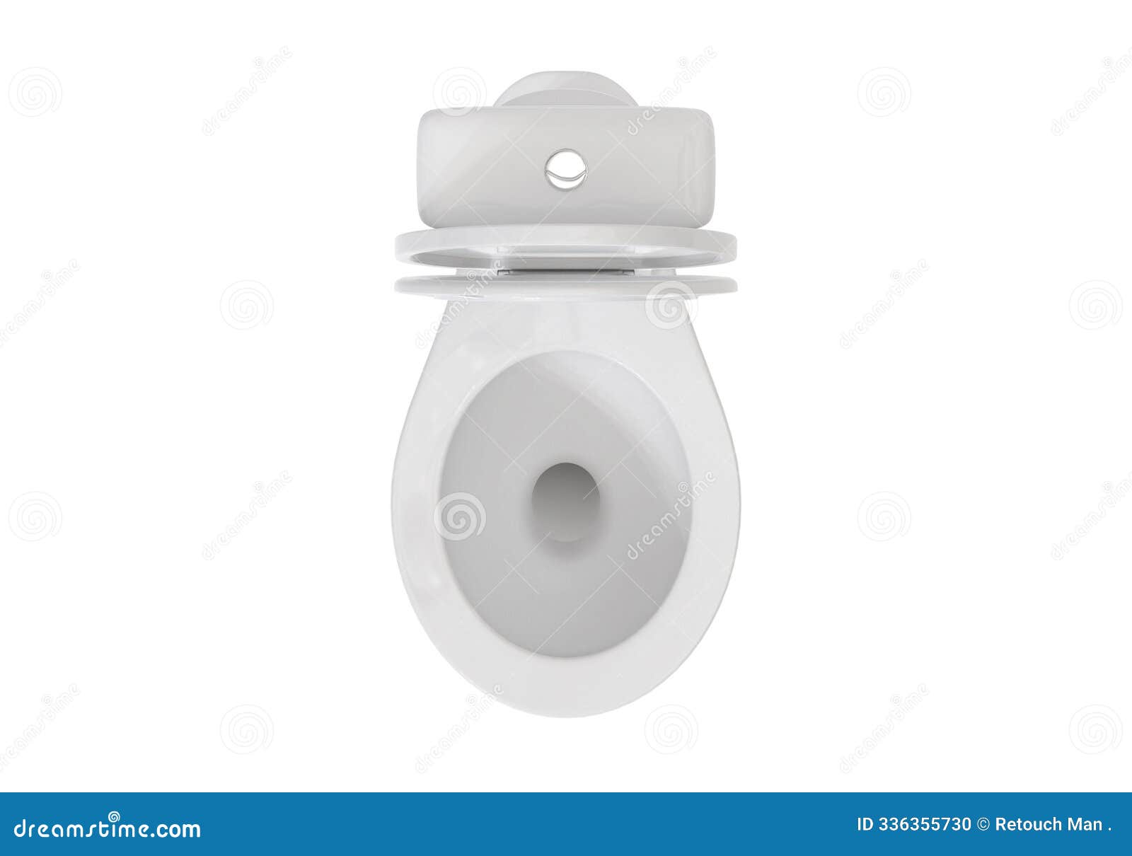 Top View. Toilet Bowls on White Background Stock Illustration ...