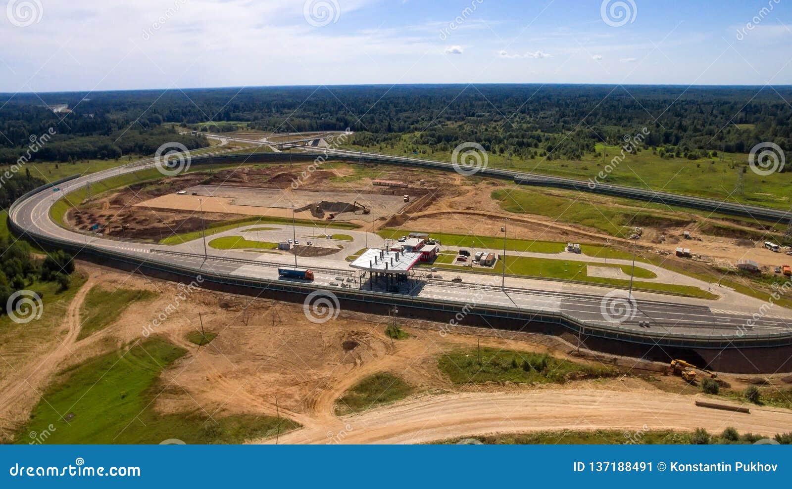 A New Highway is Being Built Stock Image - Image of industry ...