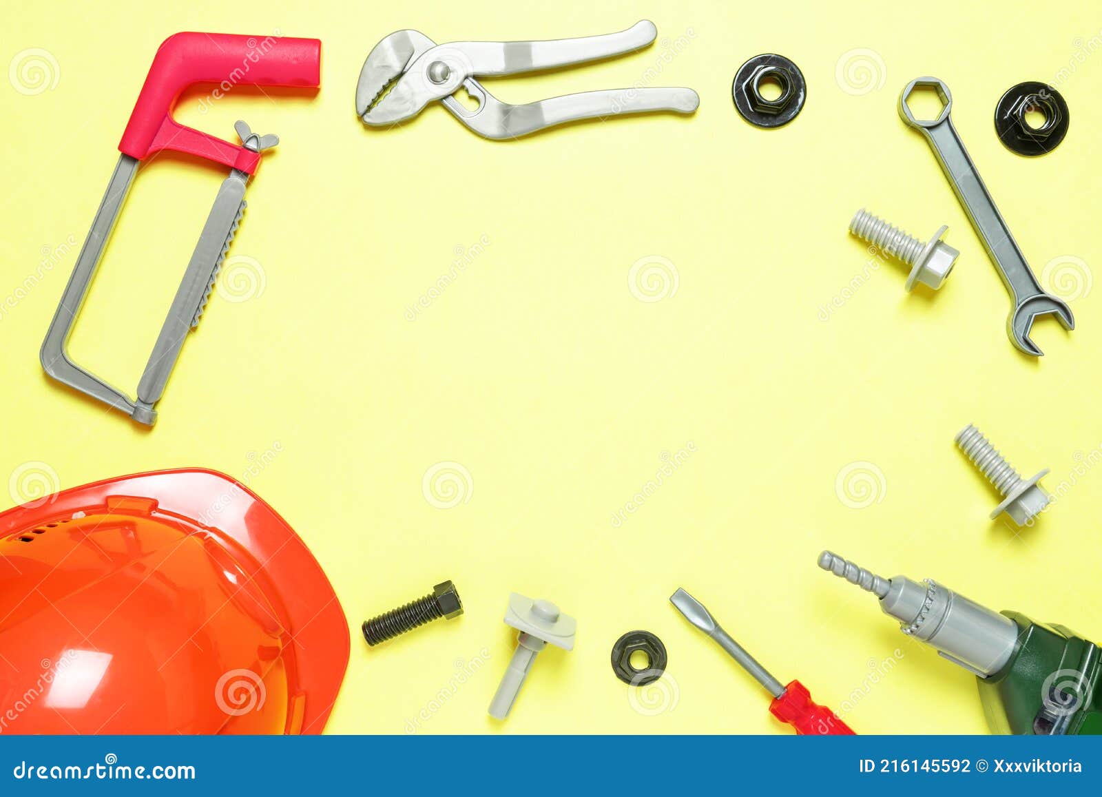 Tools Kit Border On Wooden Planks Stock Photography | CartoonDealer.com ...