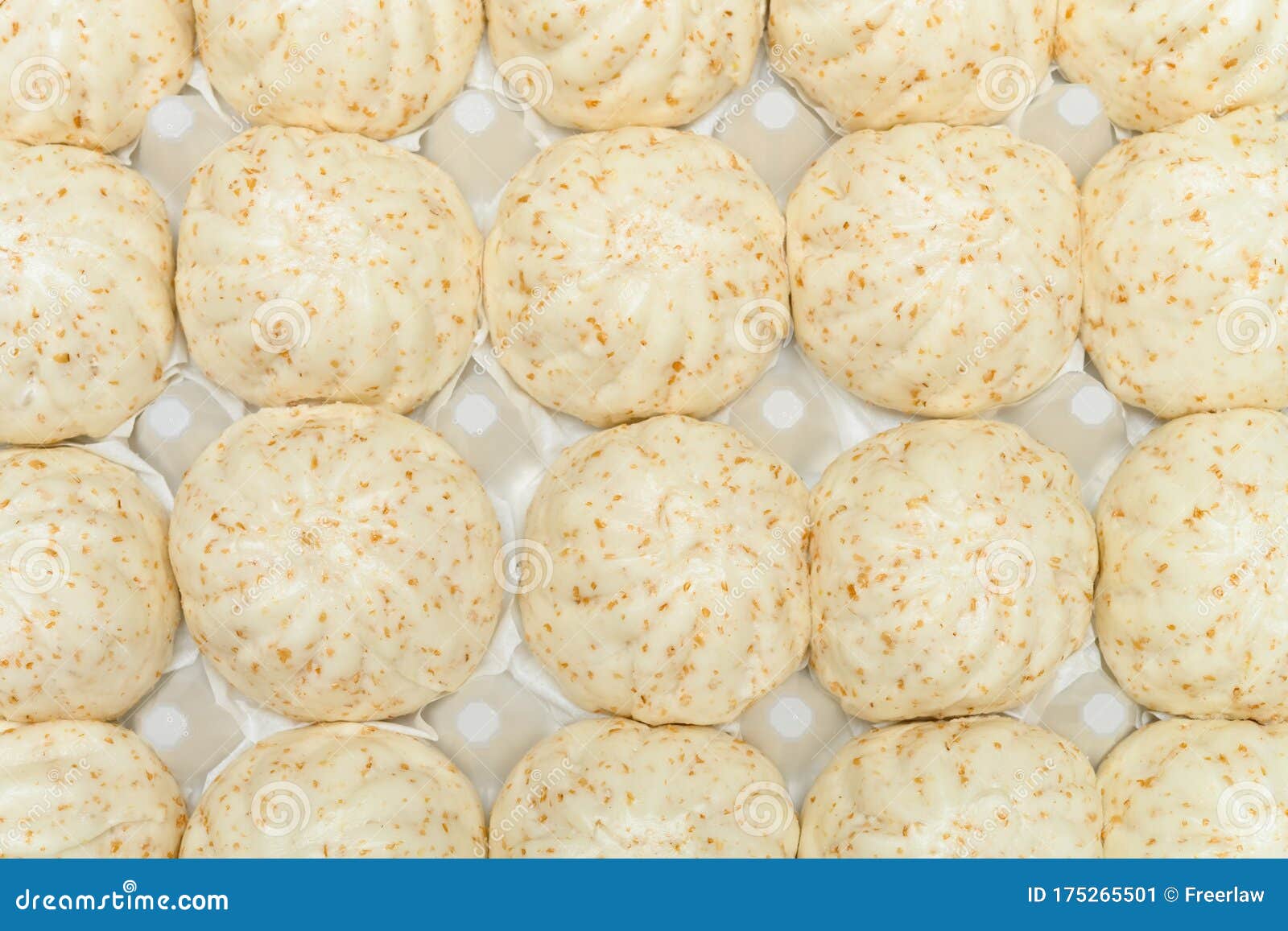 Top View Traditional Chinese Buns in Package Stock Image - Image of ...