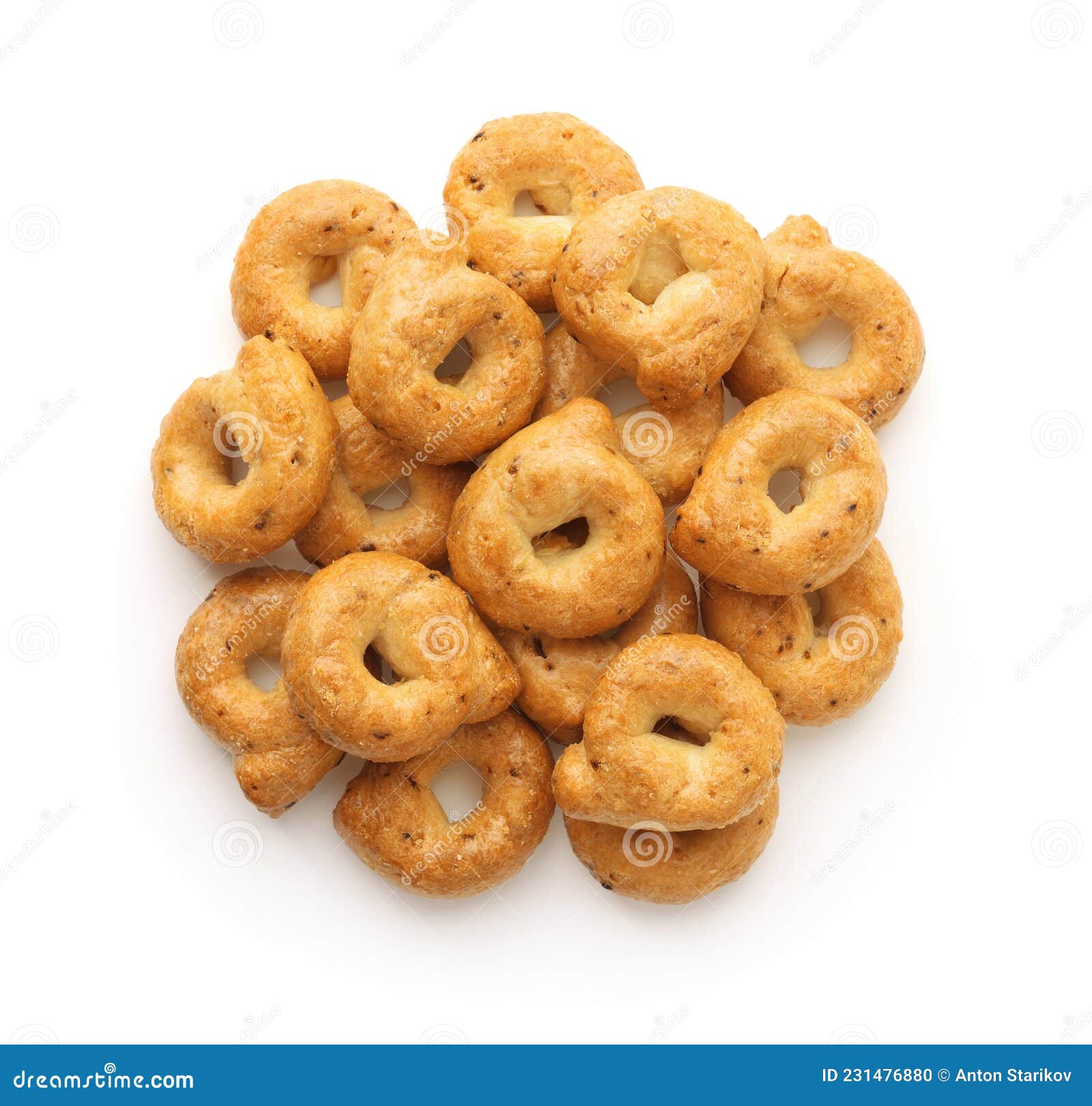 Top View of Traditional Italian Taralli Stock Photo - Image of food ...