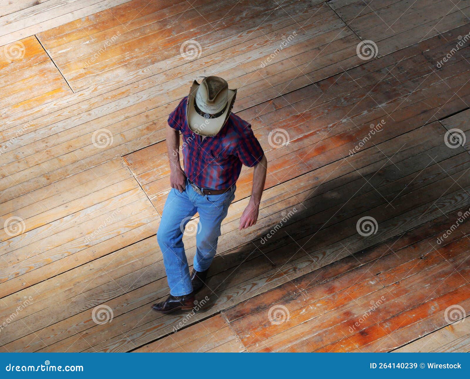 Top View of a Traditional Western Folk Dancing Under the Music Stock ...