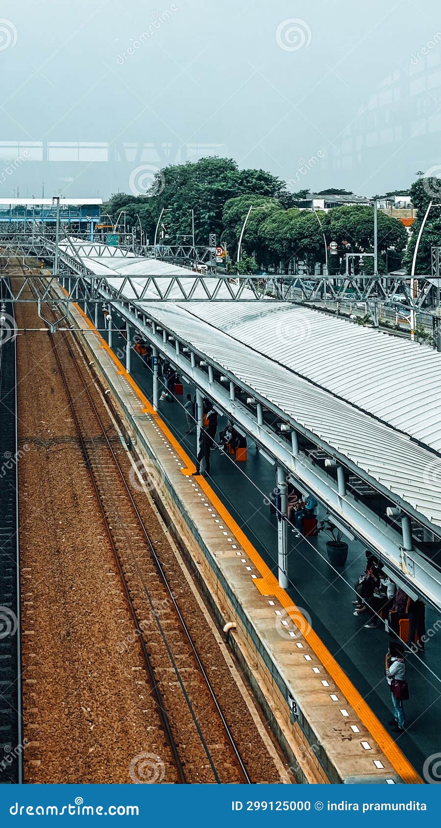Top View of Train Station’s Platform Stock Photo - Image of train ...