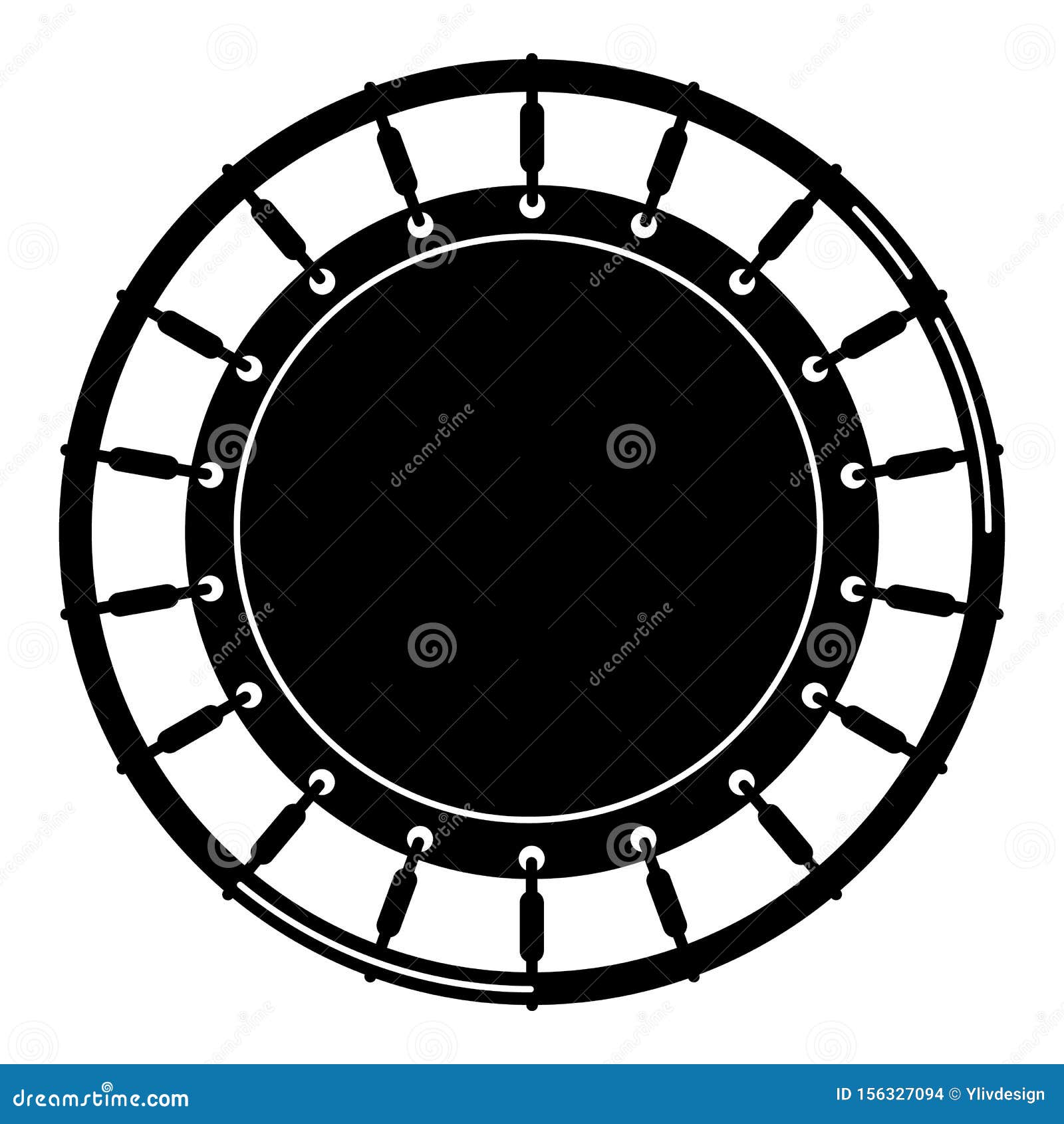 Trampoline Icon Vector. Trendy Flat Trampoline Icon From Gym And ...