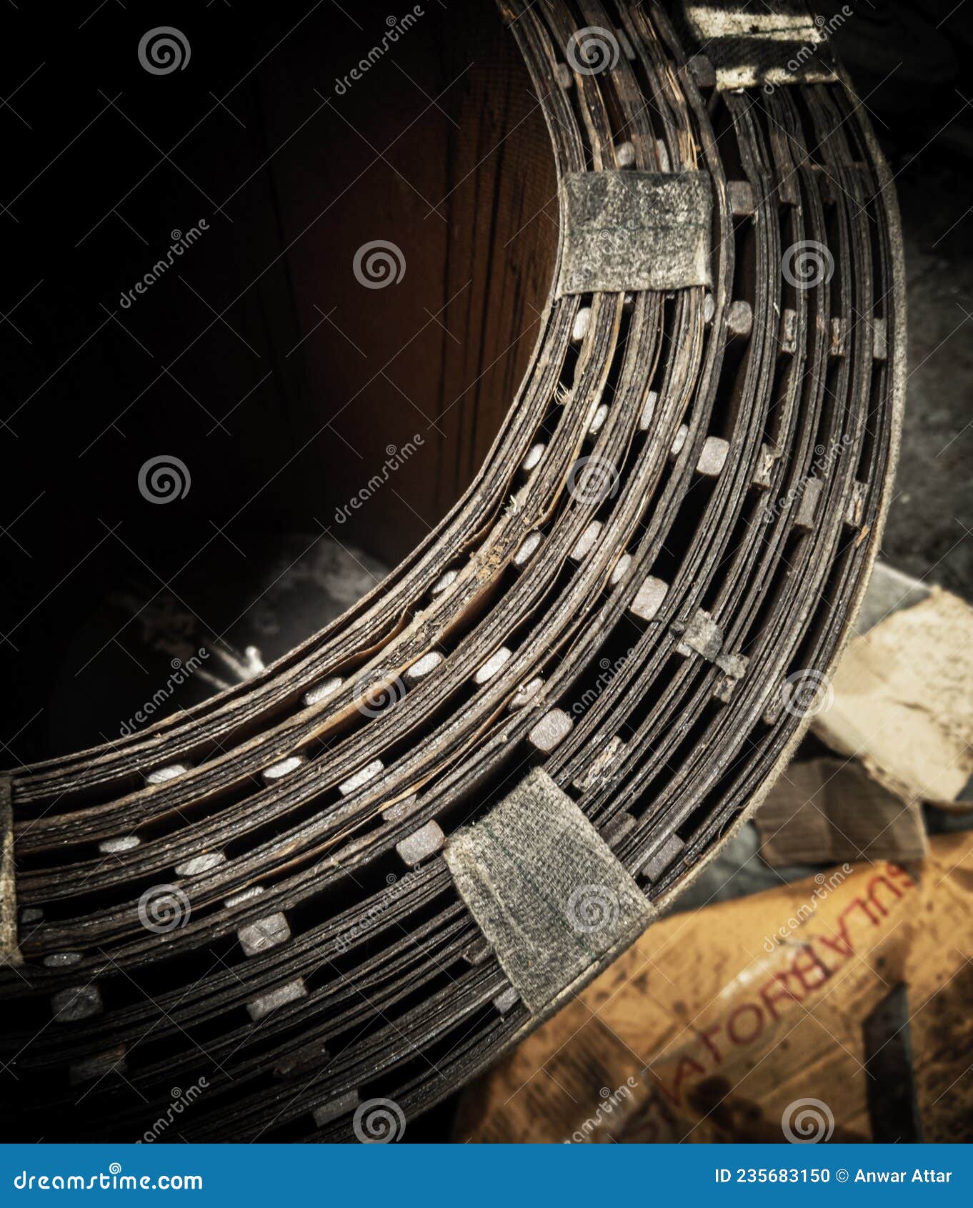 Top View of Transformer Core Sheet Type of Winding Stock Photo - Image ...