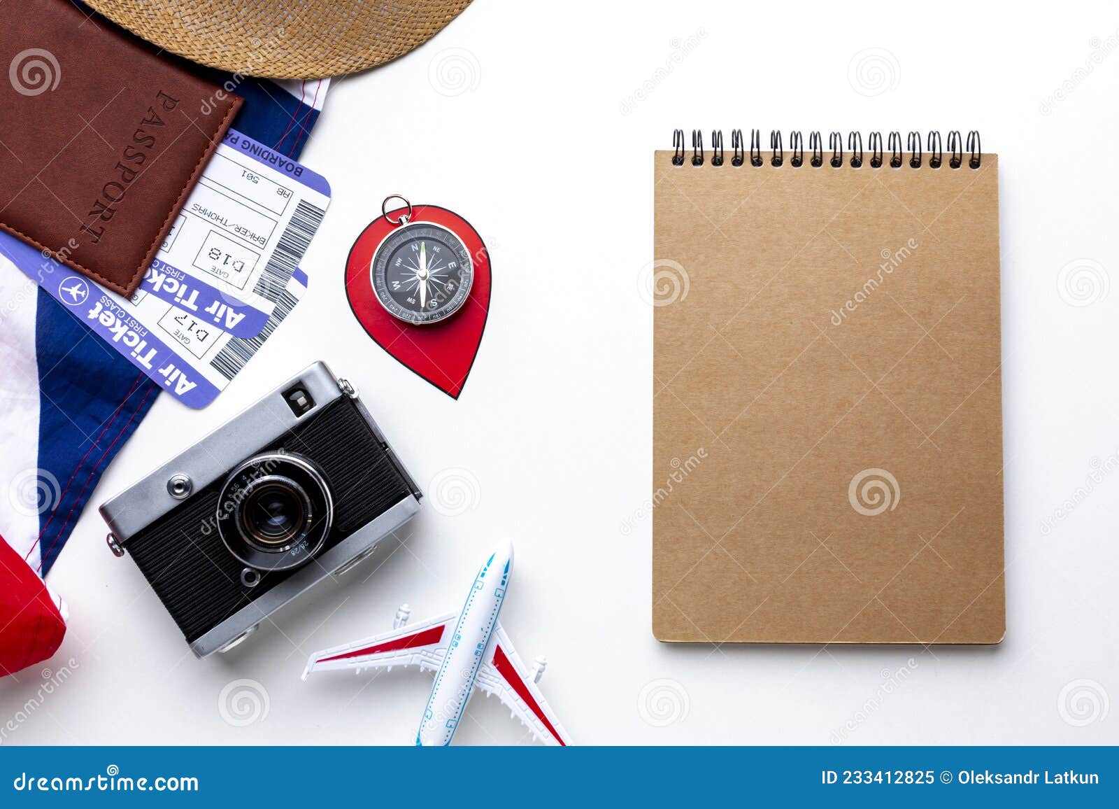 Top View Travel Kit Elements. High Quality Photo Stock Image - Image of ...