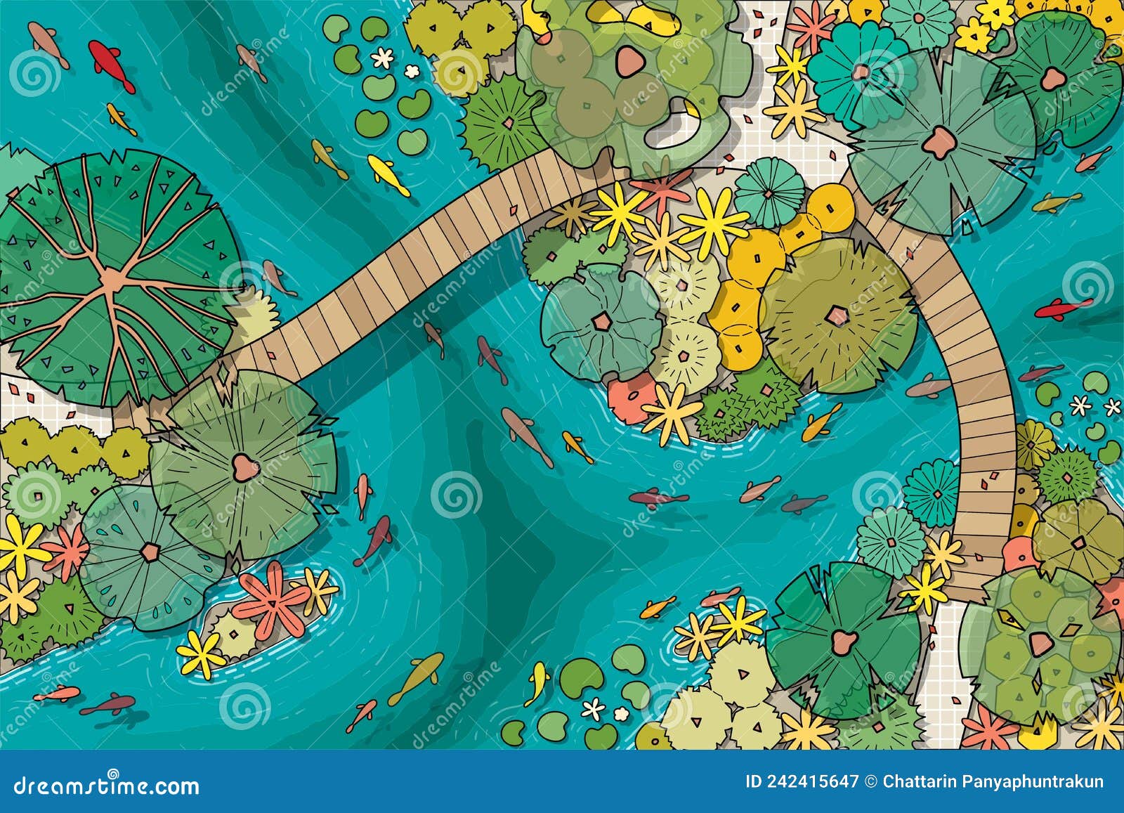 Top View Tree Vector Set for Architectural and Landscape Design Stock ...
