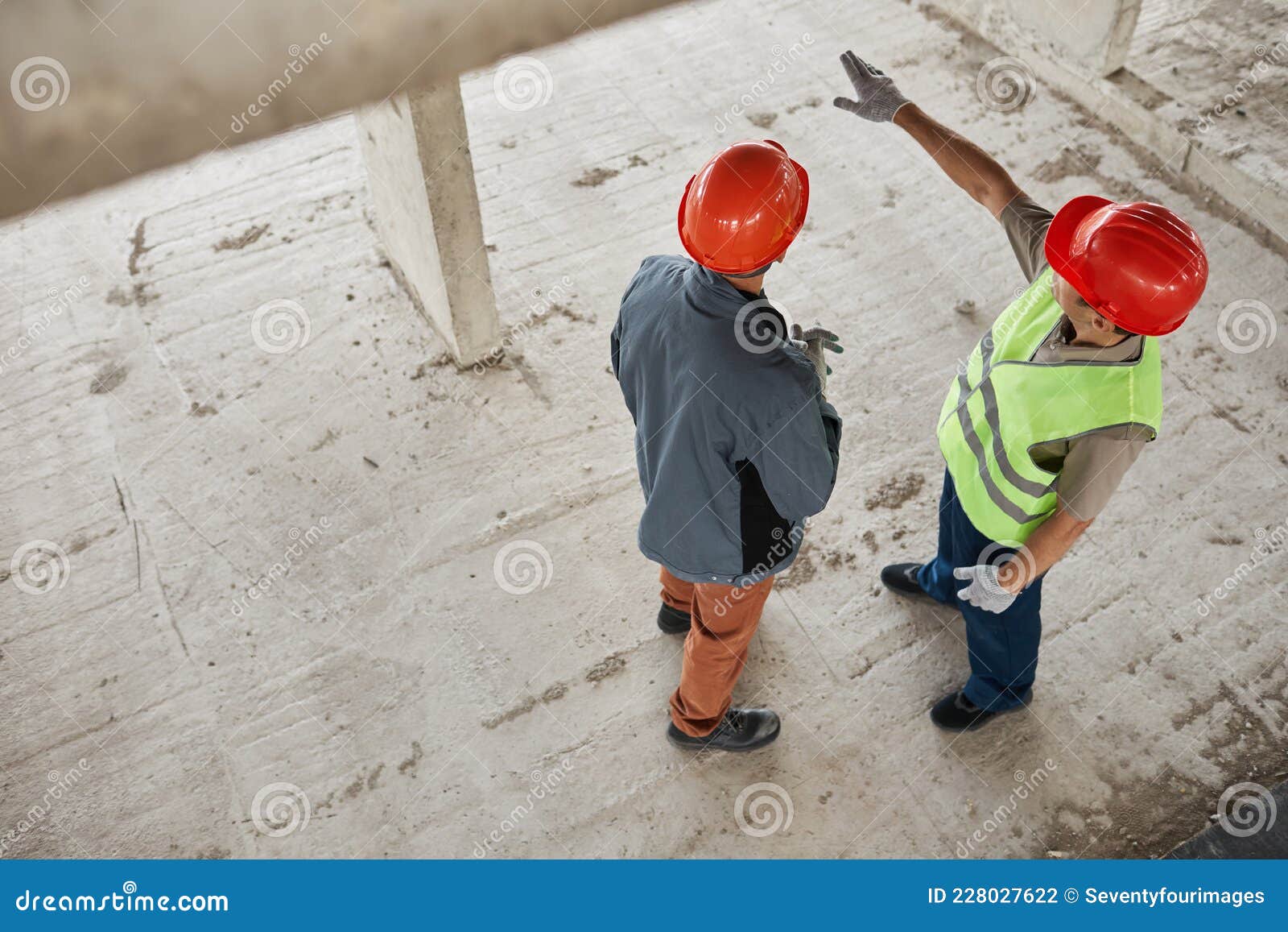 Workers at Construction Site Stock Photo - Image of contractor ...