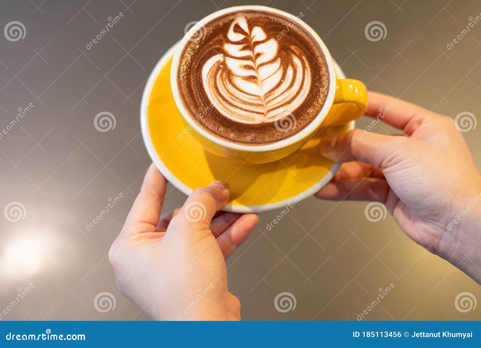 Cup of Coffee with Two Hands. Stock Photo - Image of give, coffee ...
