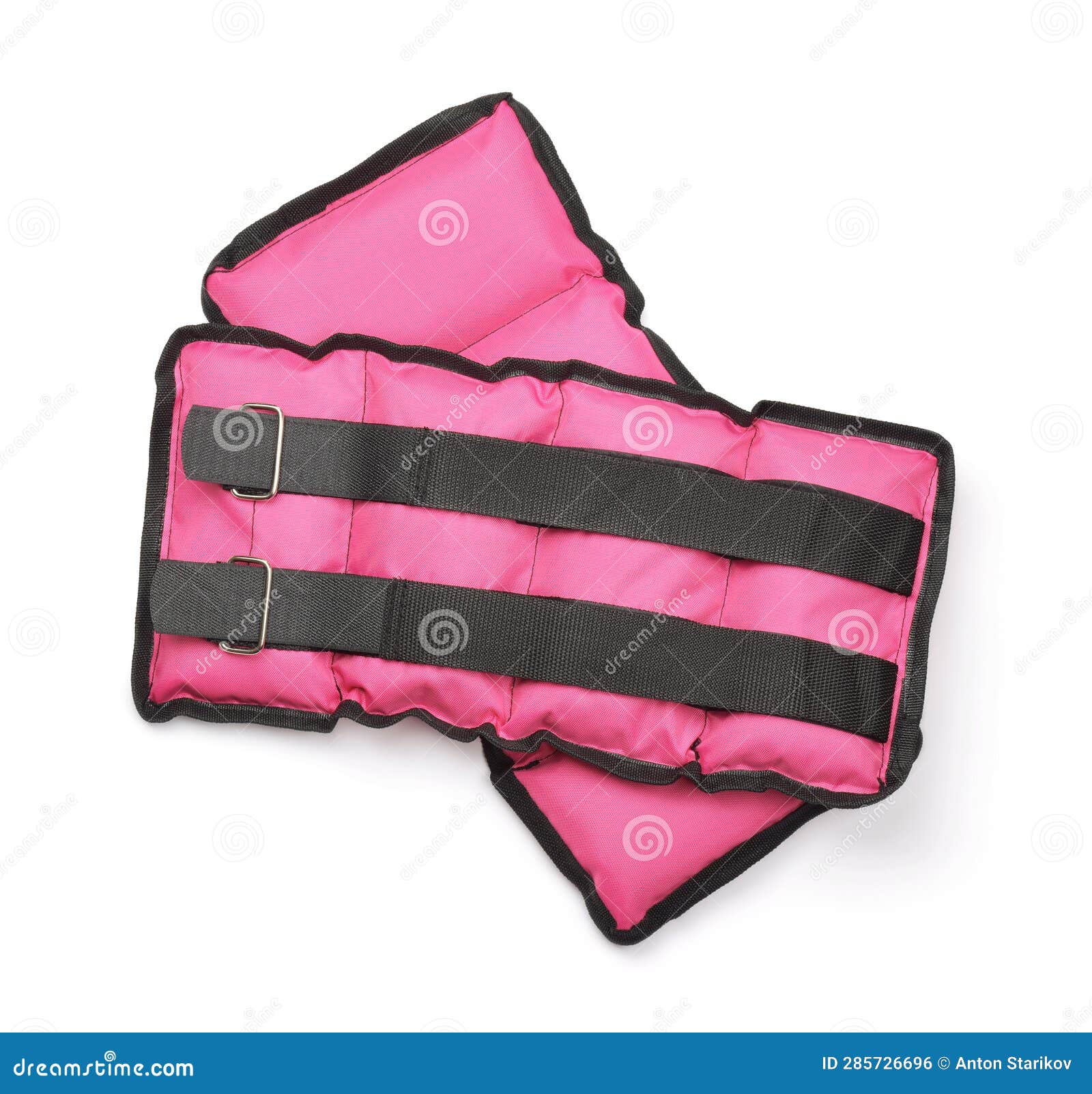 Top View of Two Red Fitness Ankle Weights Stock Photo - Image of pair ...