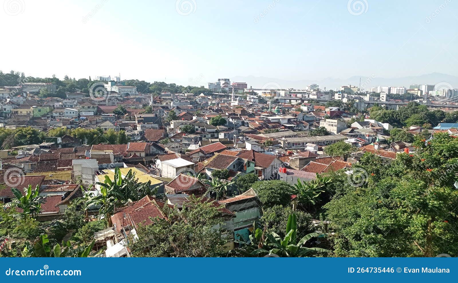 Top View of Urban City at Bandung West Java Stock Photo - Image of ...