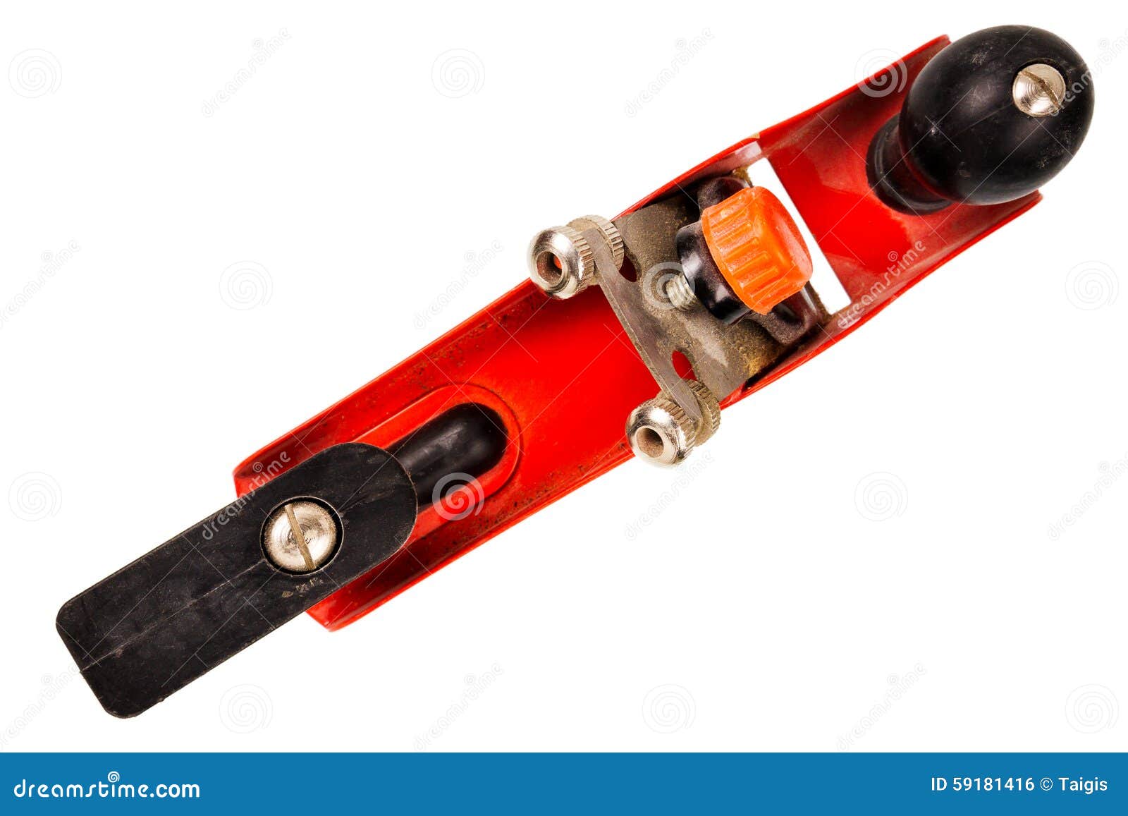 Top View of Used Jack Plane Stock Photo - Image of cutout, construction ...
