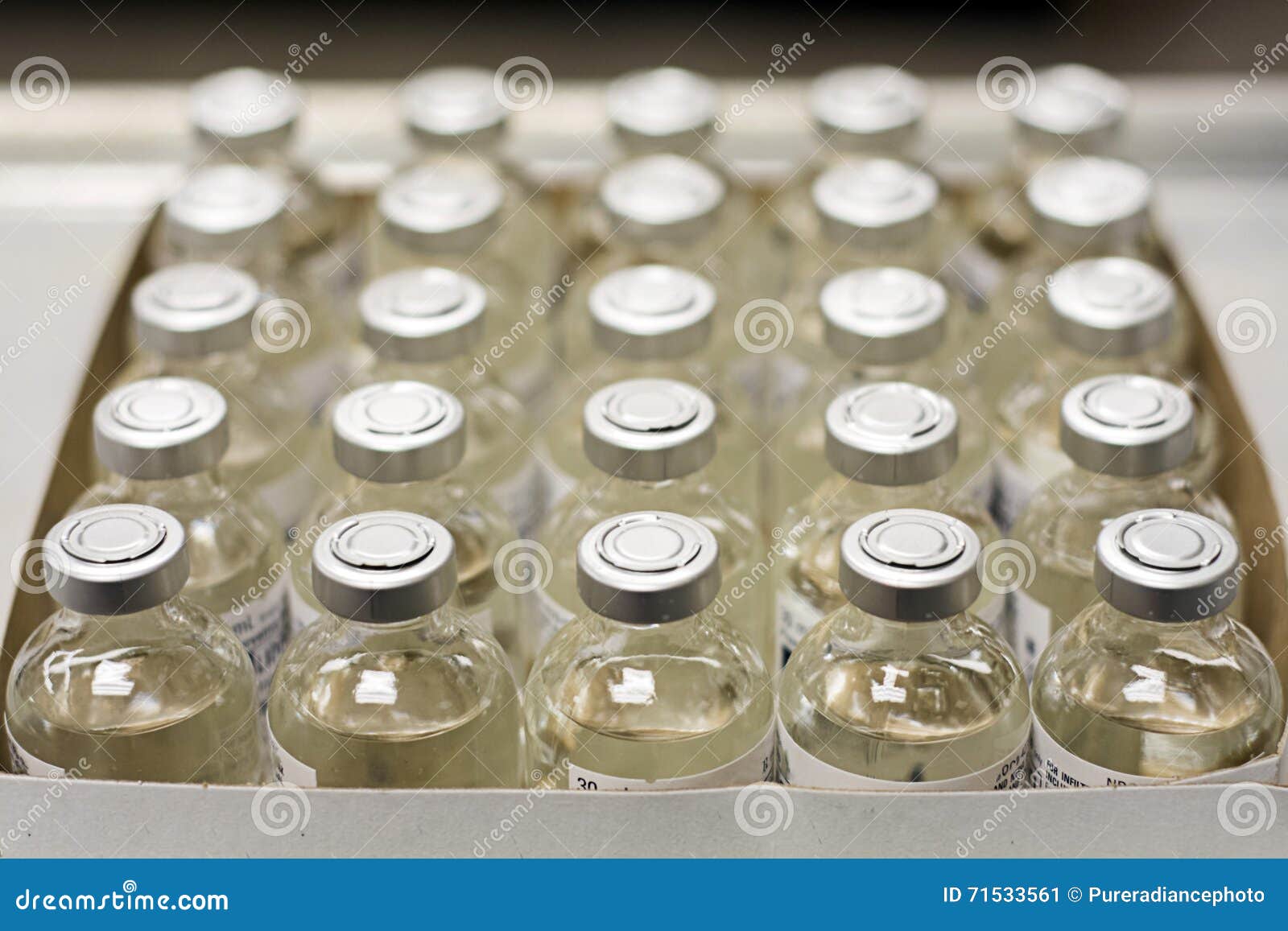 Top View of Vaccination Vials Stock Image - Image of floor, health ...