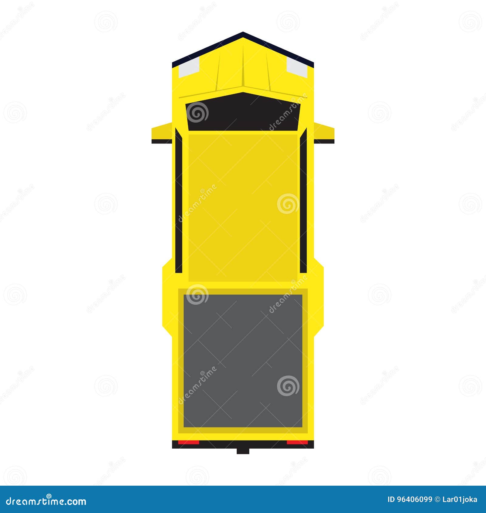 Top view of a van stock vector. Illustration of vehicle - 96406099