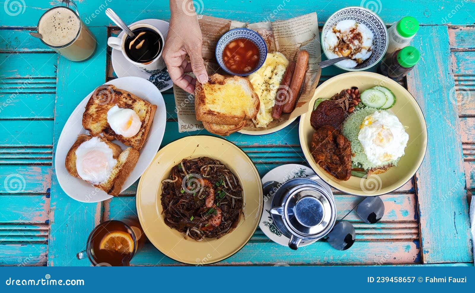 Top View of Variety Choice of Food Stock Image - Image of modern ...