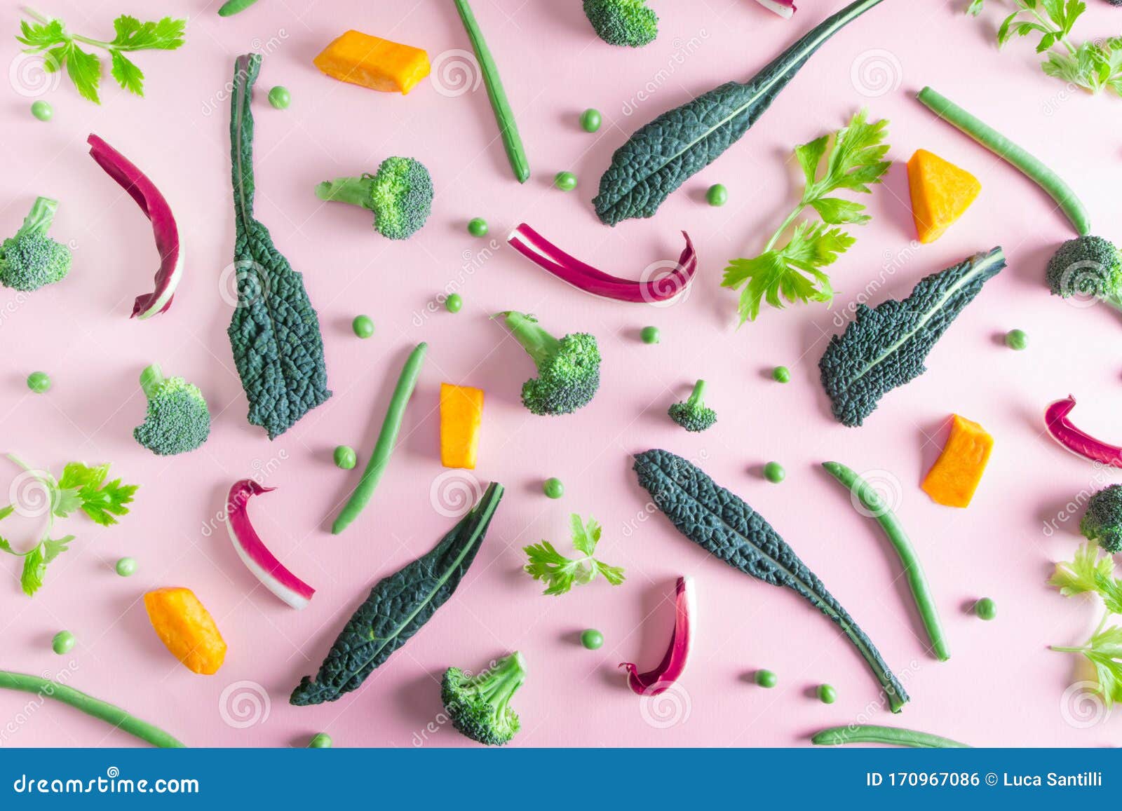 Various and Colorful Vegetables Isolated on Pink Background Stock Photo ...