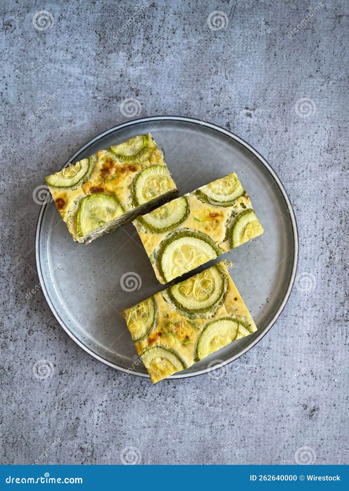 Top View of a Vegetable Cube on a Plate Stock Photo - Image of view ...