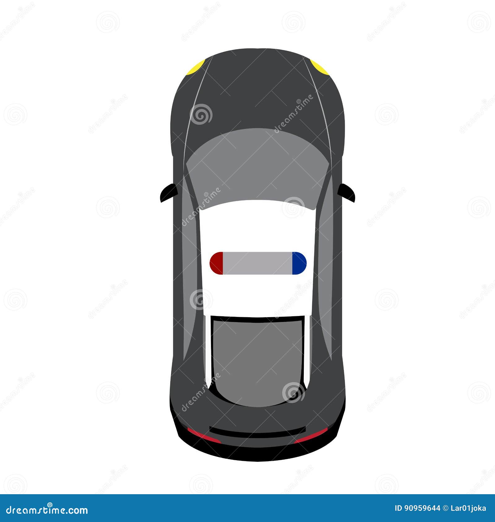 Top view vehicle stock vector. Illustration of engine - 90959644