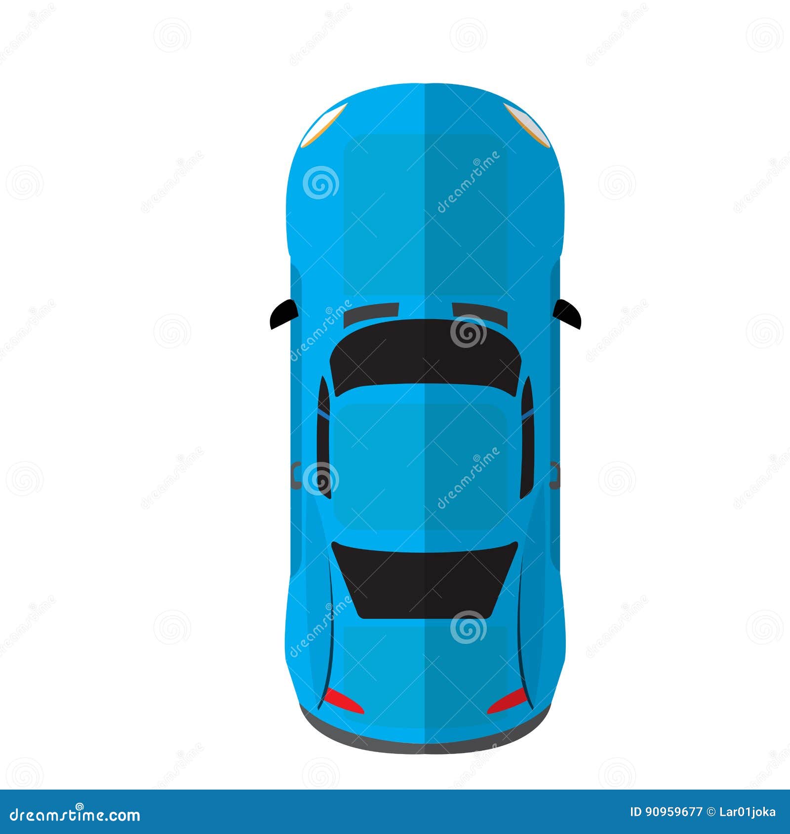 Top view vehicle stock vector. Illustration of travel - 90959677