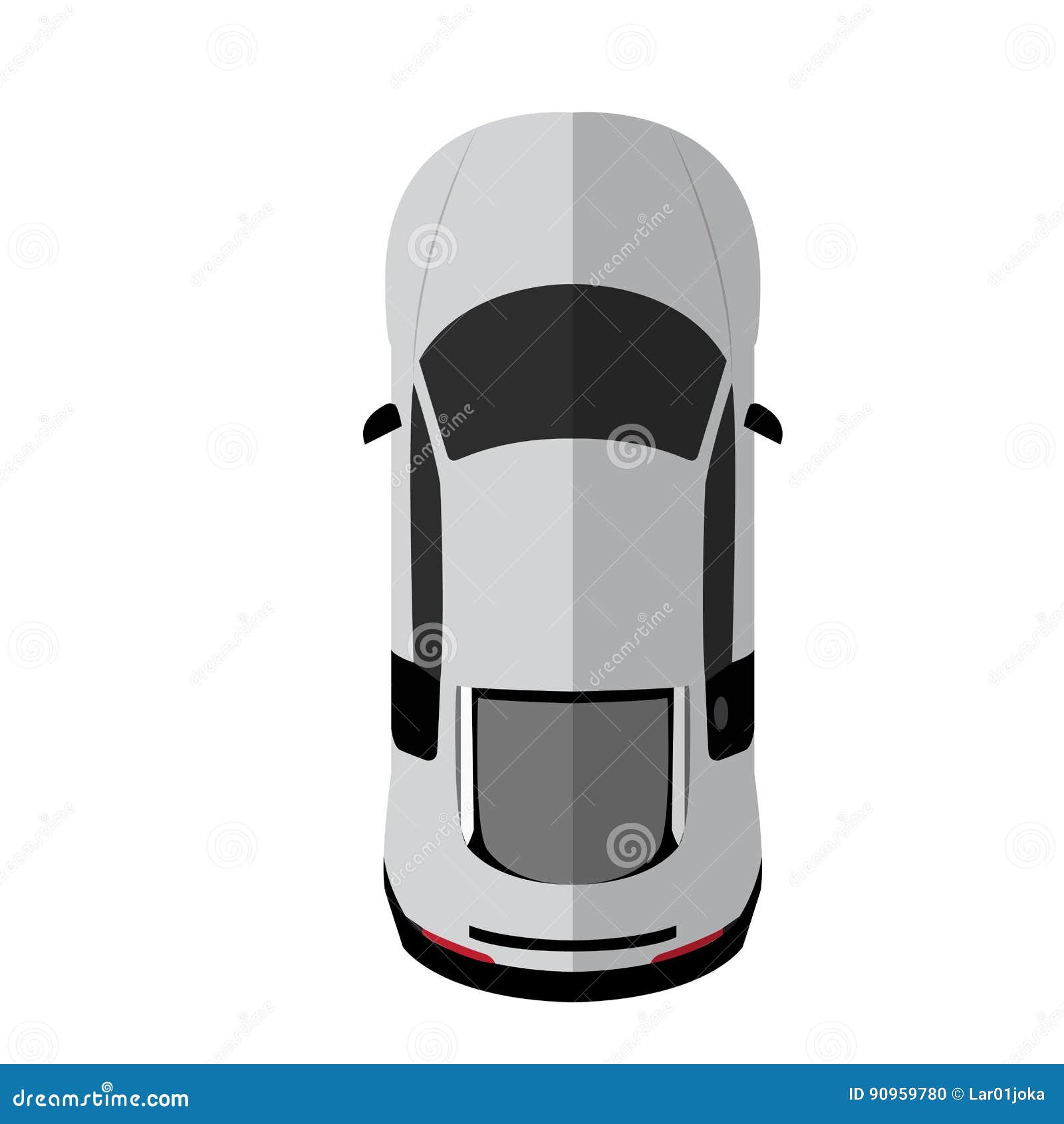 Top view vehicle stock vector. Illustration of graphic - 90959780