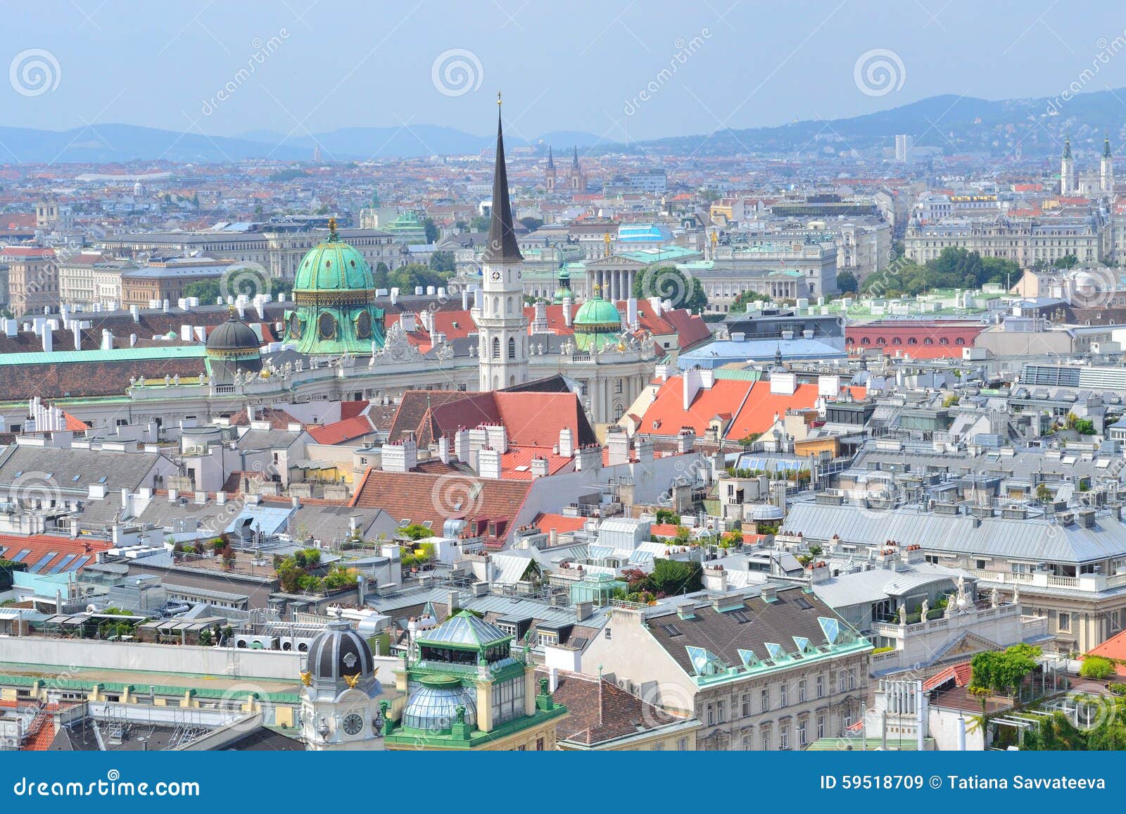 Top-view of Vienna stock image. Image of building, city - 59518709
