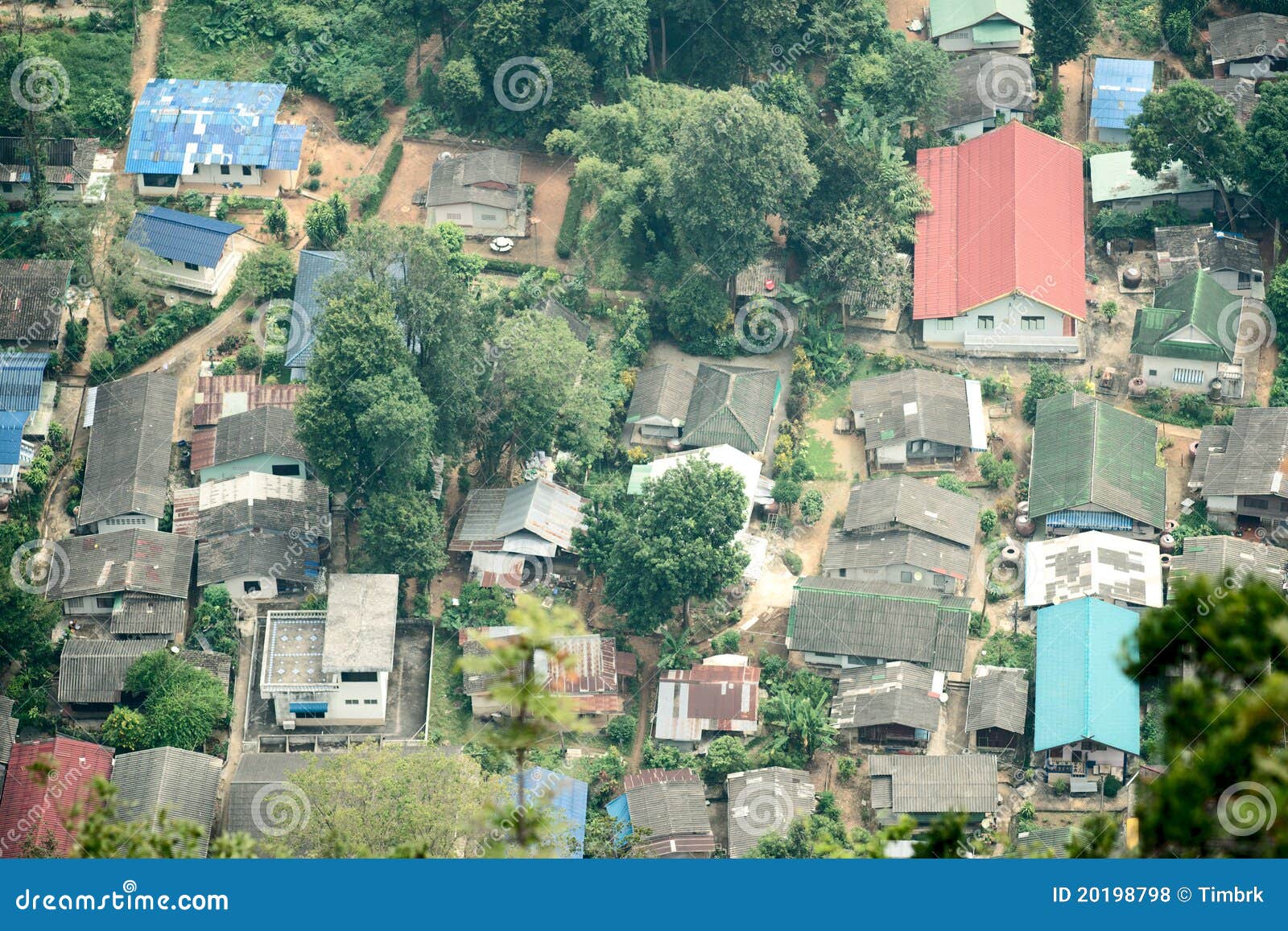 Top view of village stock photo. Image of outdoor, village - 20198798