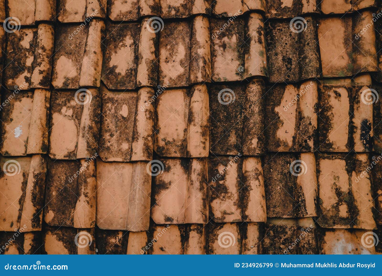Top View Vintage Rooftop Texture Stock Image - Image of vintage, brown ...
