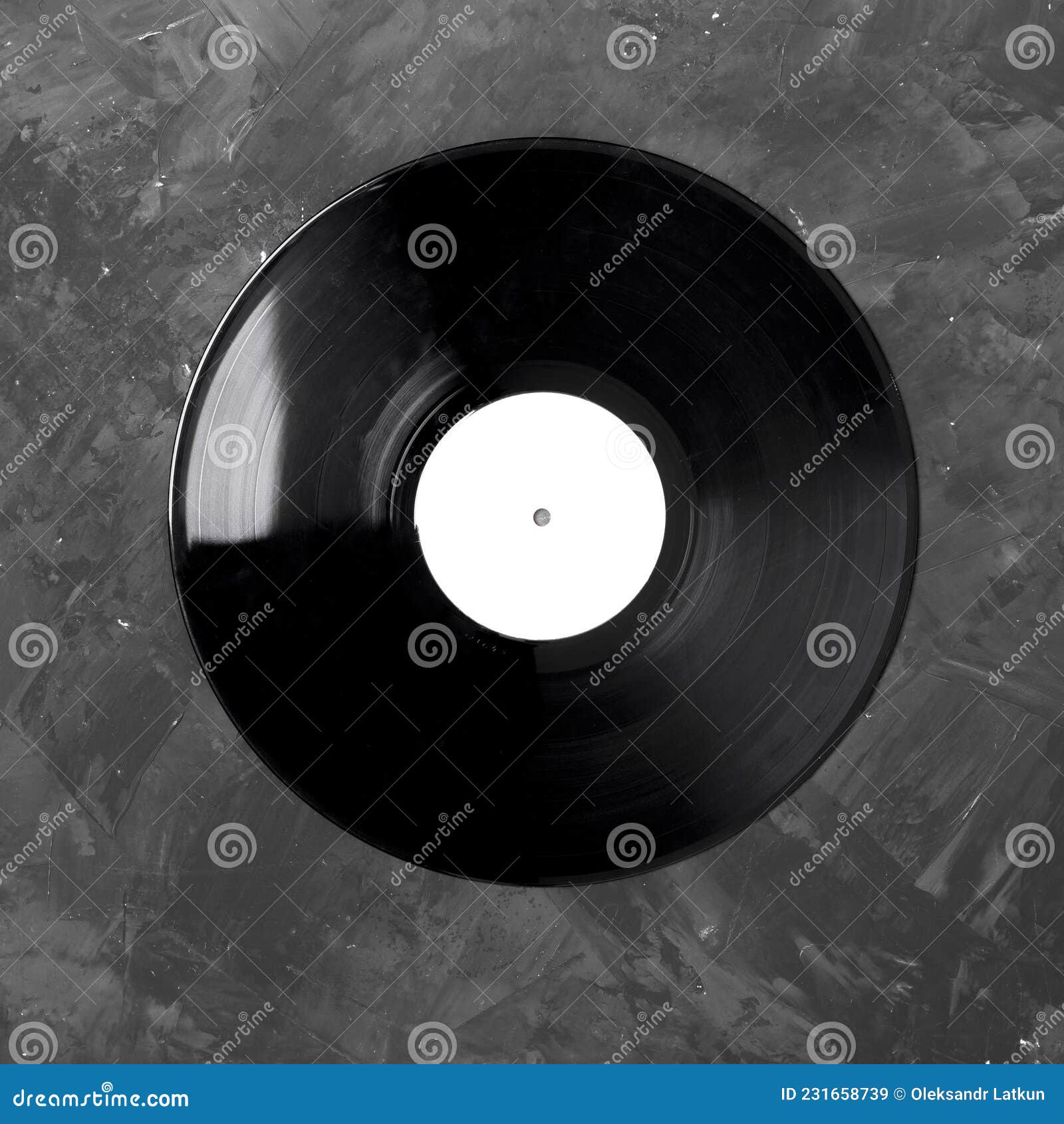 Top View Of Vinyl Record Player Turntable Isolated On White Background ...
