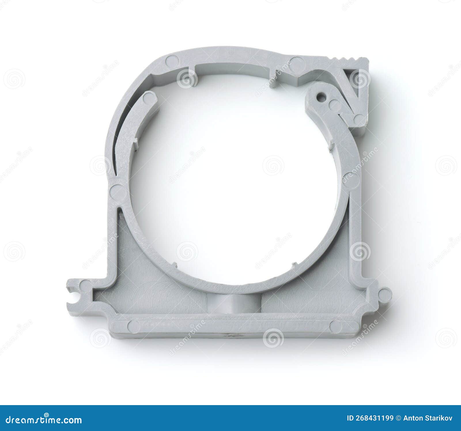 Wall Mount Plastic Pipe Clip-holder Stock Image - Image of fixture ...